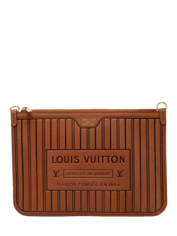 LOUIS VUITTON Calfskin Pouch - Brown