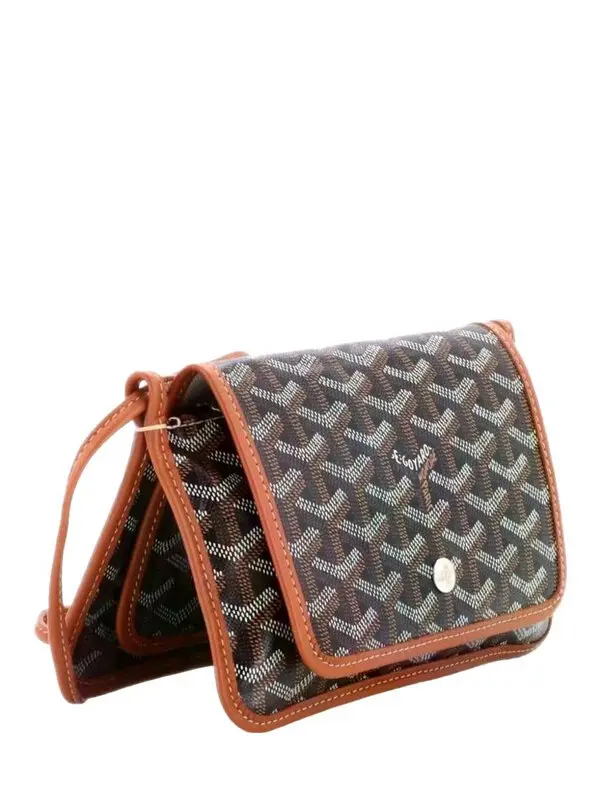 Goyard Plumet Clutch Wallet Coated Canvas Crossbody Bag - Black