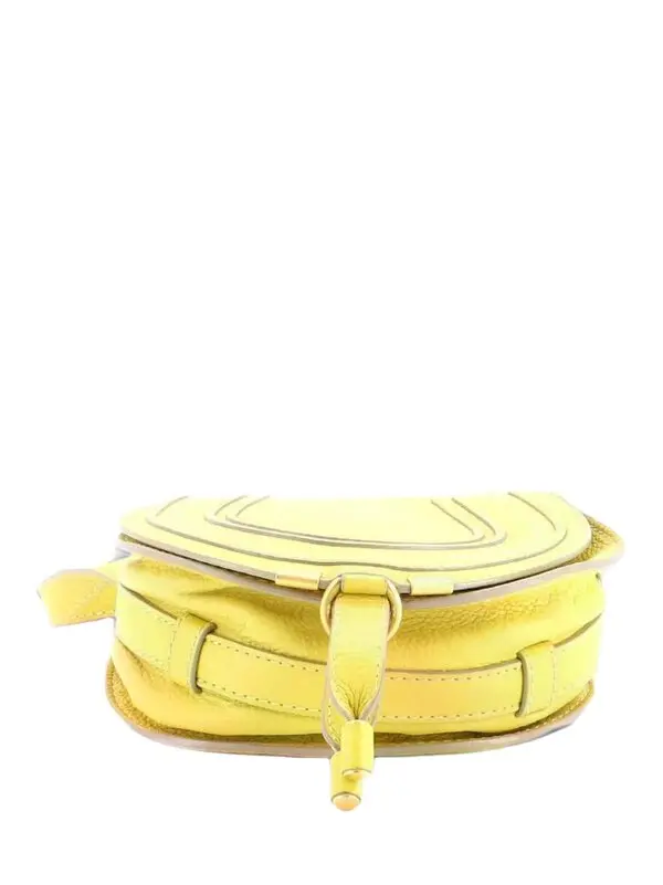 Chloé Marcie Leather Small Crossbody Bag - Yellow