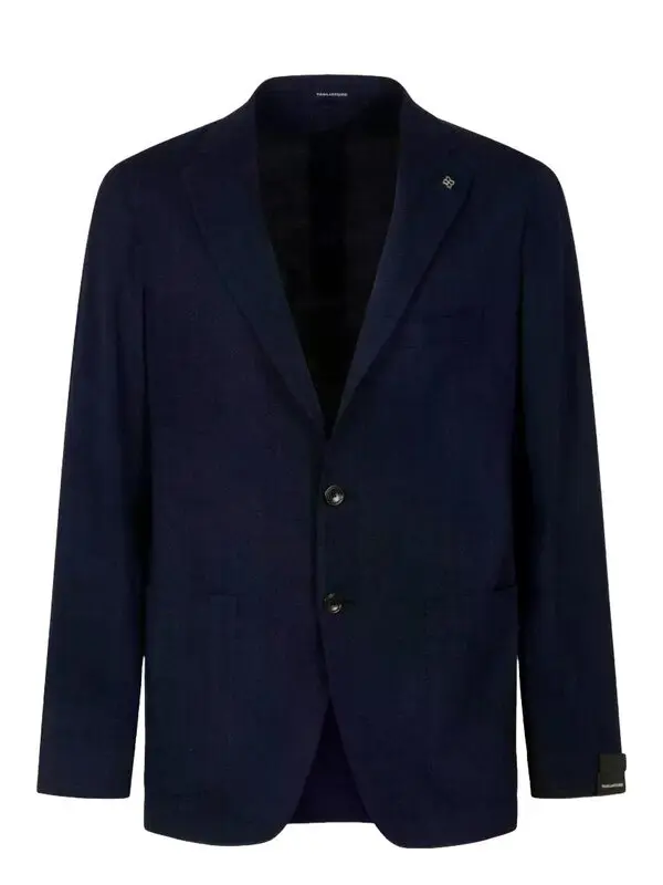 Tagliatore Herringbone-weave Blazer - Blue