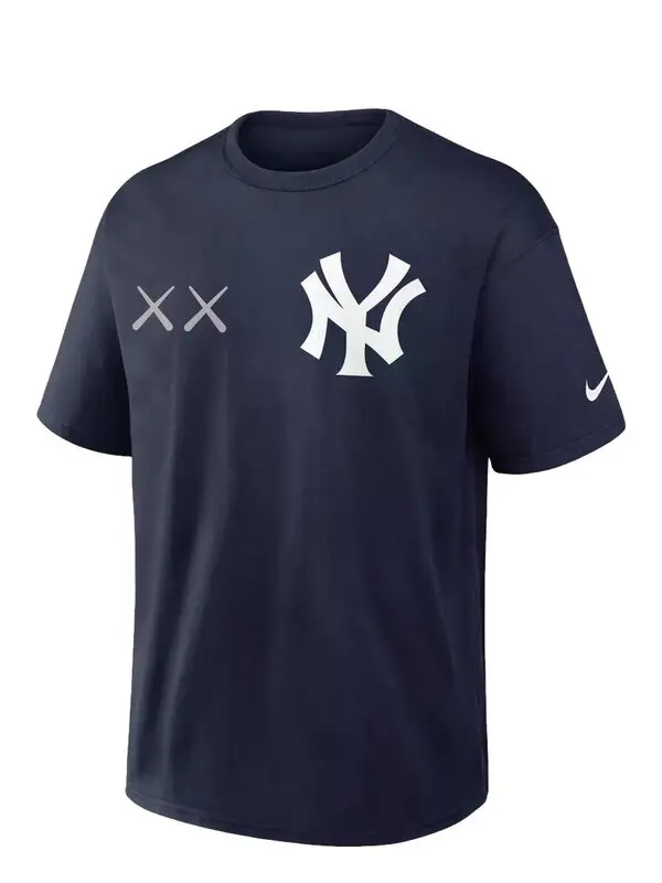 KAWS X Nike X Aaron Judge New York Yankees Mlb T-shirt - Blue
