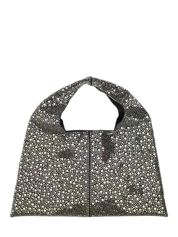 TWENTY FOURHAITCH Fenix Rhinestone-embellished Shoulder Bag - Black