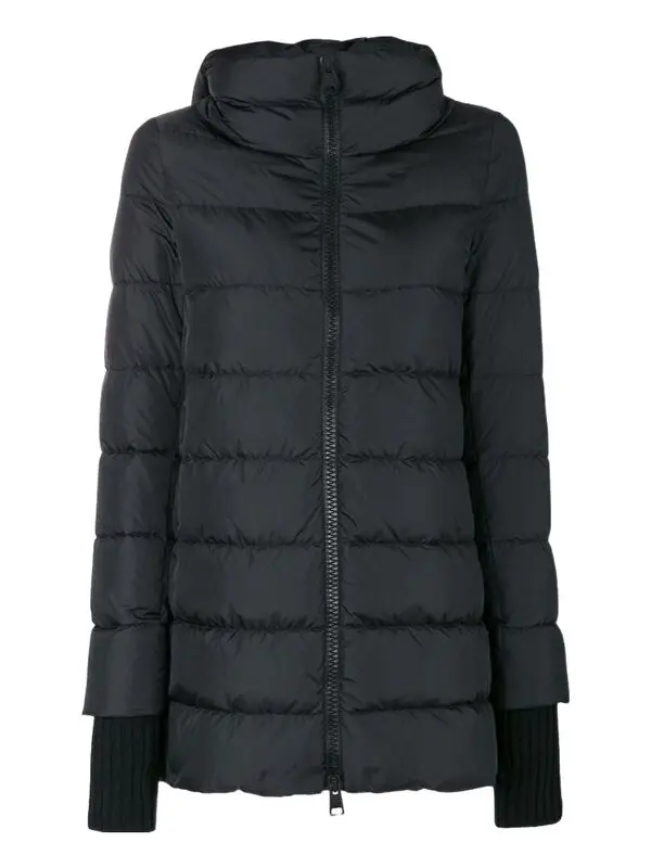 Herno Quilted Hooded Cotton Suit - Black