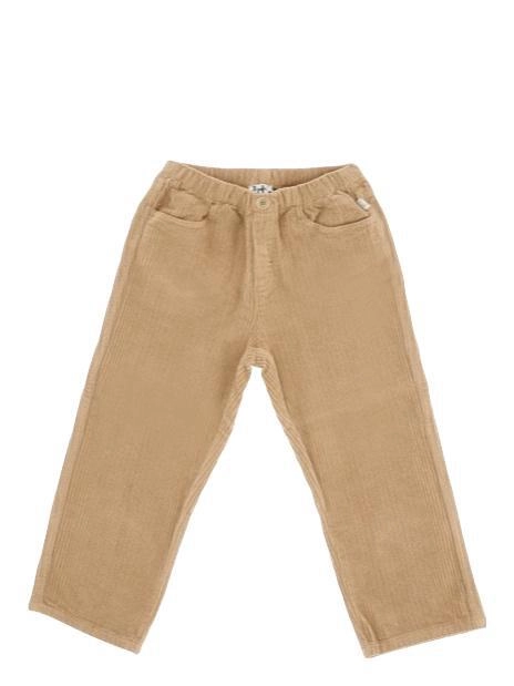 IL GUFO Corduroy Trousers With Elastic Waist - Nude