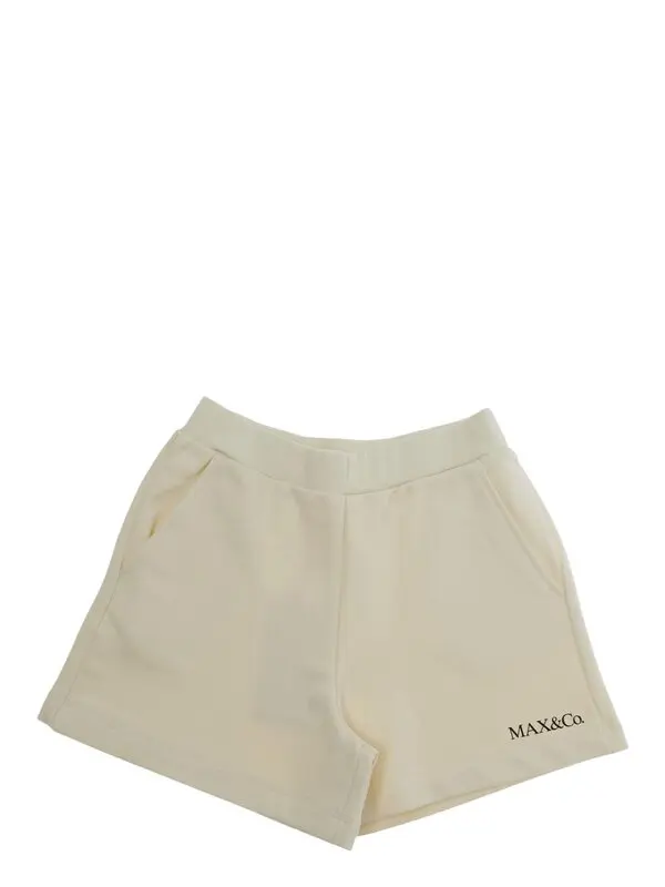 MAXCO. Max&co. Logo Graphic Shorts - Nude