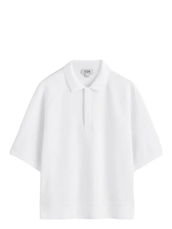 Cos Scuba-jersey Polo Shirt - White