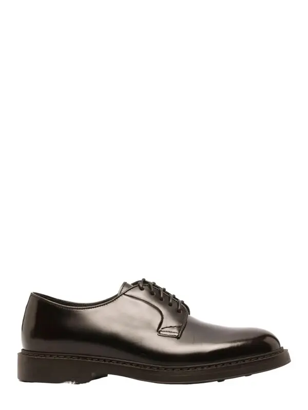 DOUCAL'S Round-toe Derby With Lace-up Closure - Black