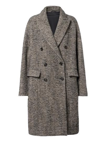 Brunello Cucinelli Wool-blend Coat - Gray