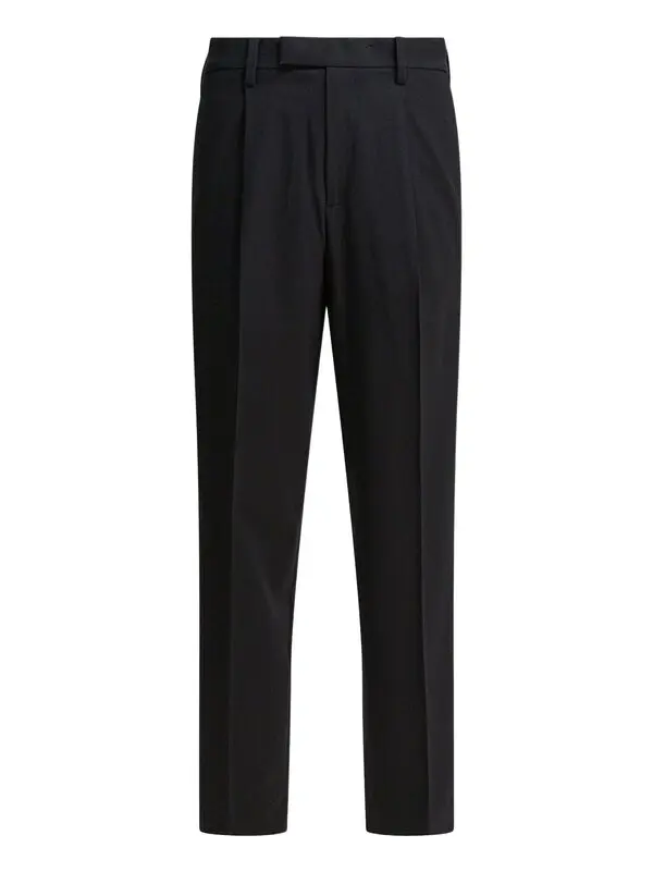 Vince Louie Pleated Relaxed Trousers - Black