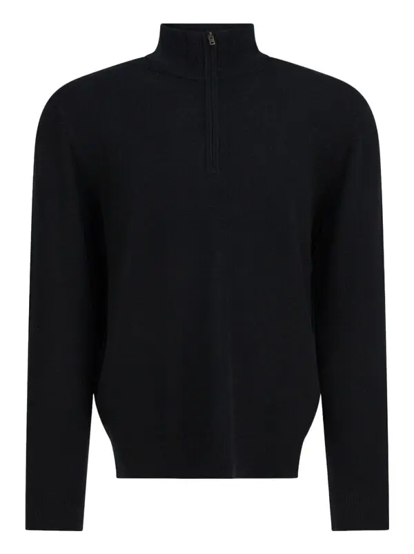 Vince Half-zip Knitwear - Black