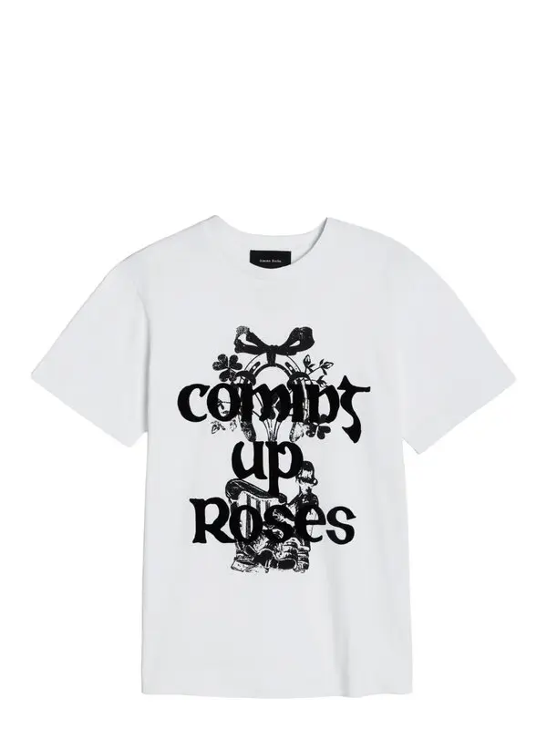 Simone Rocha Printed T-shirt - White/black