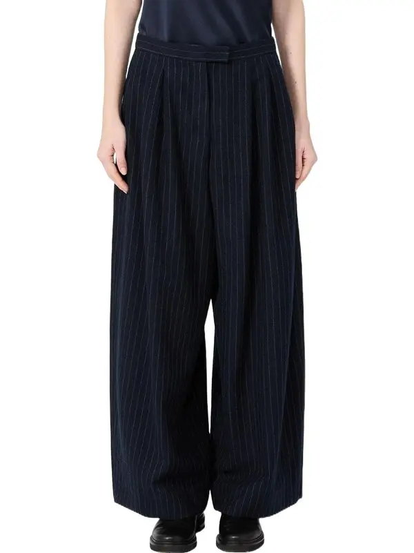 Max Mara Smmordine Striped Trousers - Black