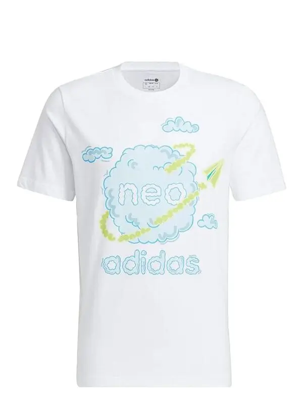 Adidas Neo Graphic T-shirts - White