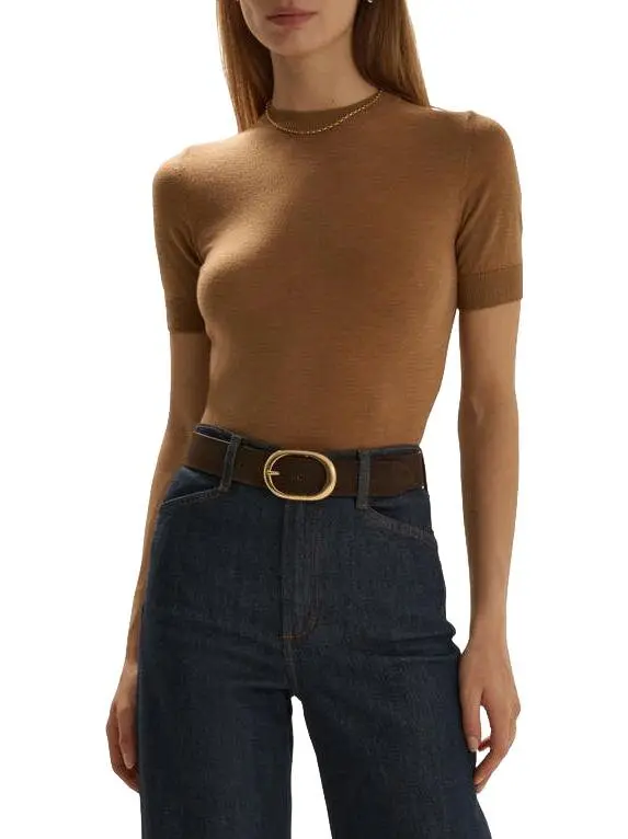 FAVORITE DAUGHTER The Good Sport Wool Top - Camel