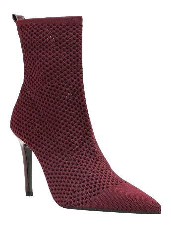 KNEETOES Brooklyn Knit Point Boot - Maroon