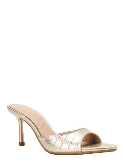 KNEETOES Orlina Kitten Heels - Gold