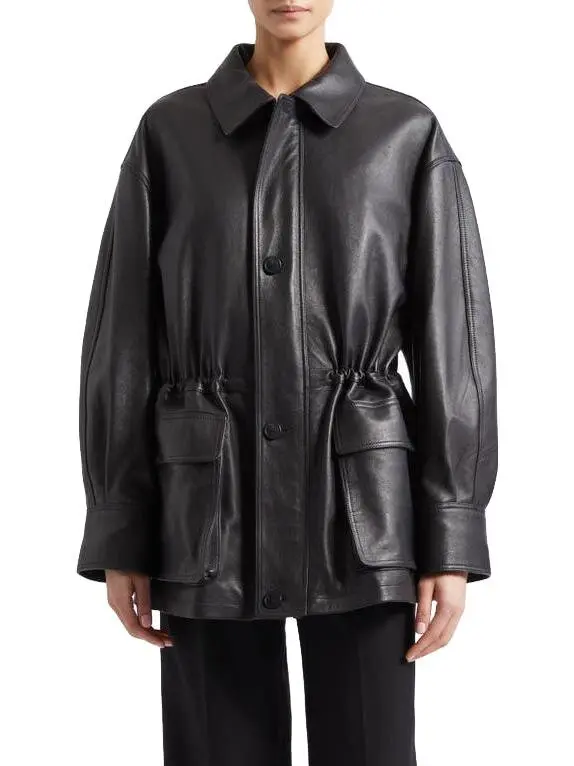 ARMA Maeve Vegetal Leather Jacket - Black
