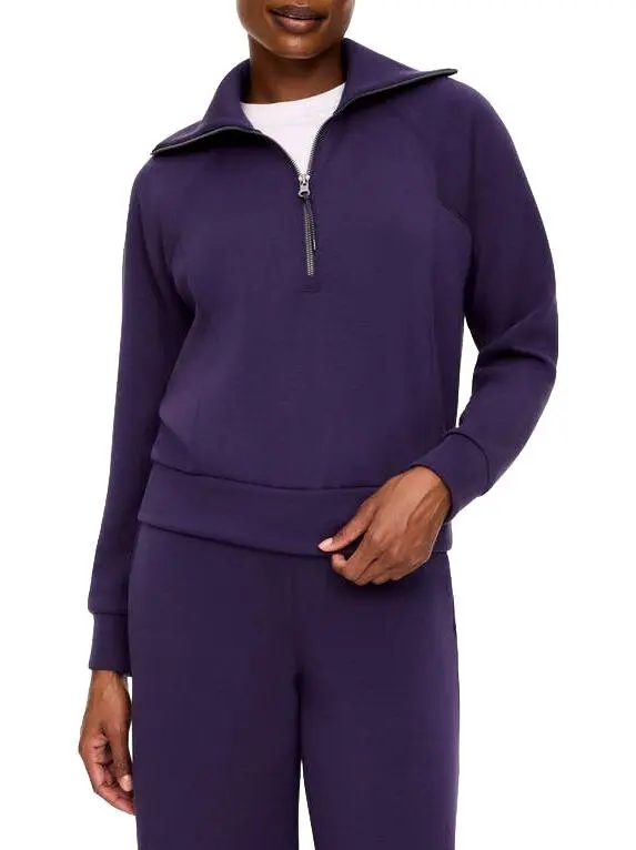 Spanx Airessentials Half Zip Sweatshirt - Nocturne