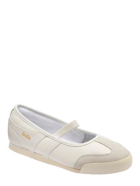 Gola Celestra Leather Mary Jane Sneaker - White/white
