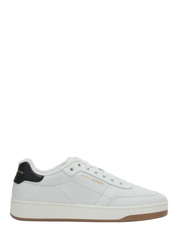 Saint Laurent Sl/61 Leather Sneakers - White