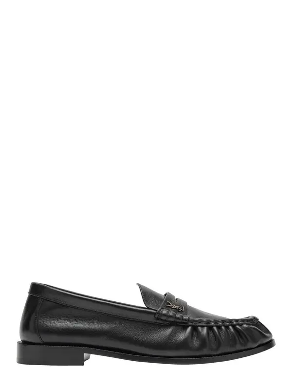 Saint Laurent Le Loafer Loafers In Leather - Black