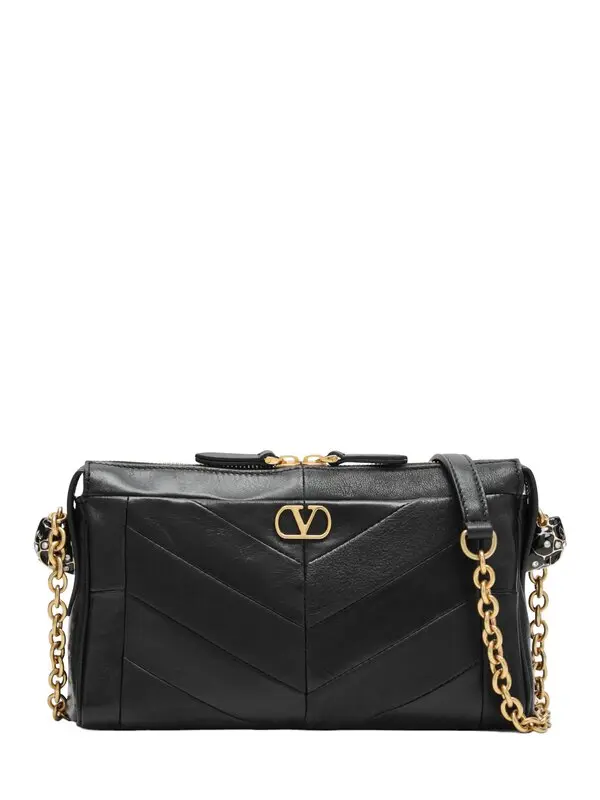 Valentino Garavani Small Panthea Crossbody Bag - Black