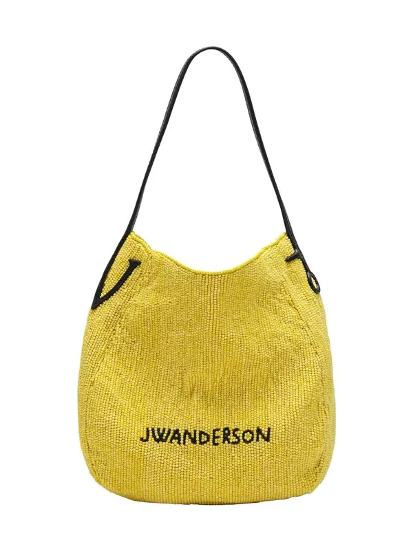 JW Anderson Small Bulb Beaded Bag - Yellow