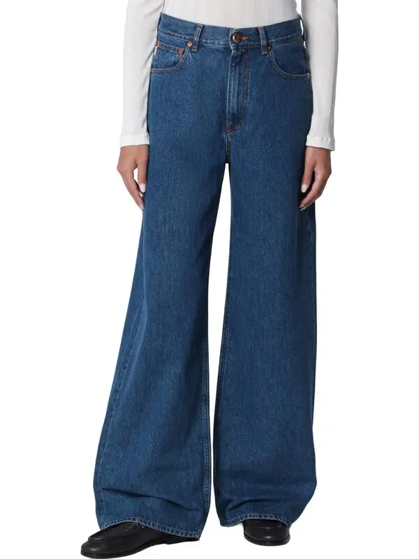 BLAZÉ MILANO Wide-leg Sapphire Jeans - Blue