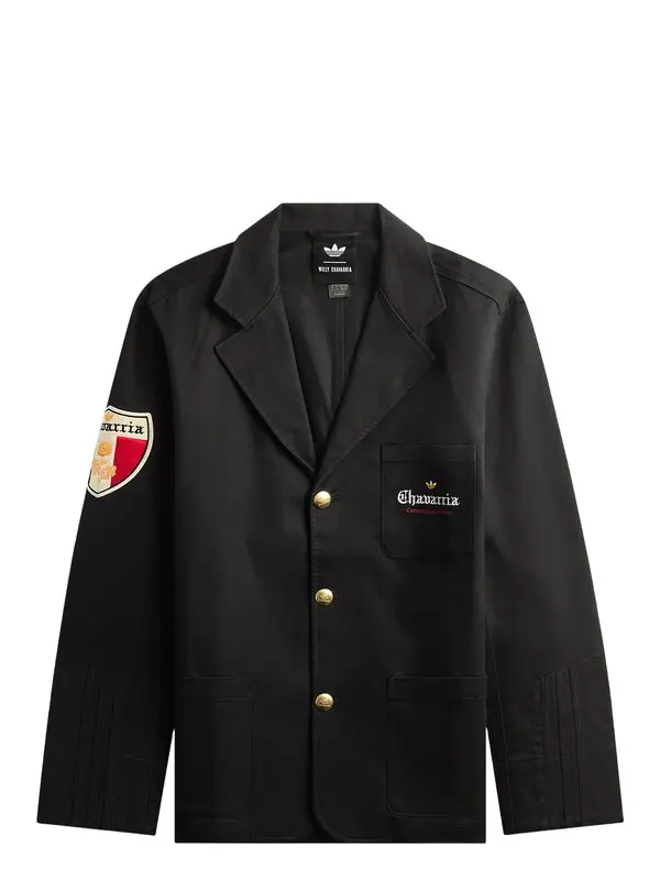 Adidas X Willy Chavarria Players Twill Blazer Jacket - Black