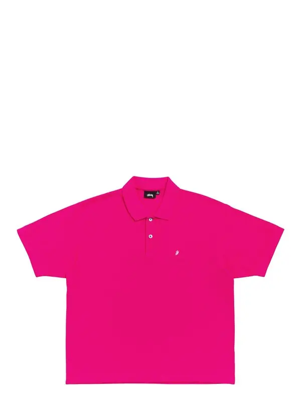 StÜssy Classic Pique Polo - Pink