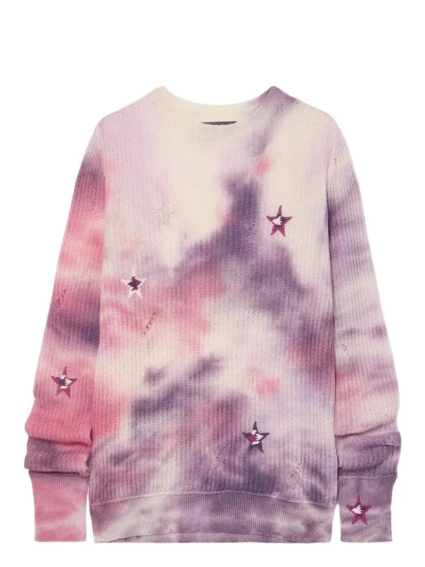 Amiri Tie & Dye Stars Sweater - Multicolor