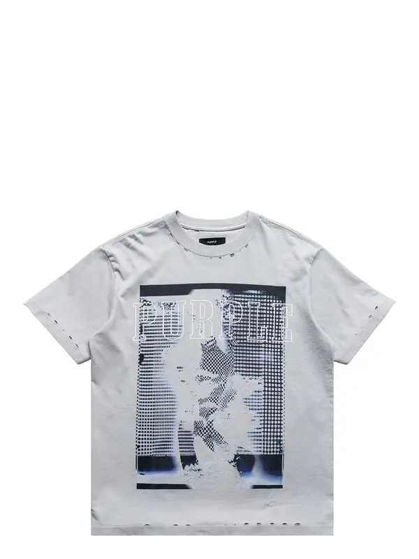 PURPLE BRAND Heavyweight Jersey Short-sleeve Tee - Grey