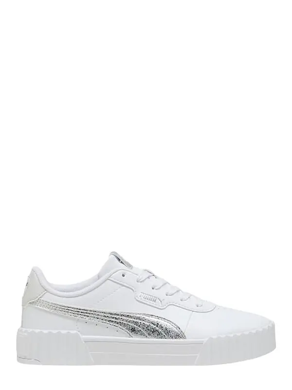 PUMA Wmns Carina 3.0 Metallic Sneakers - White