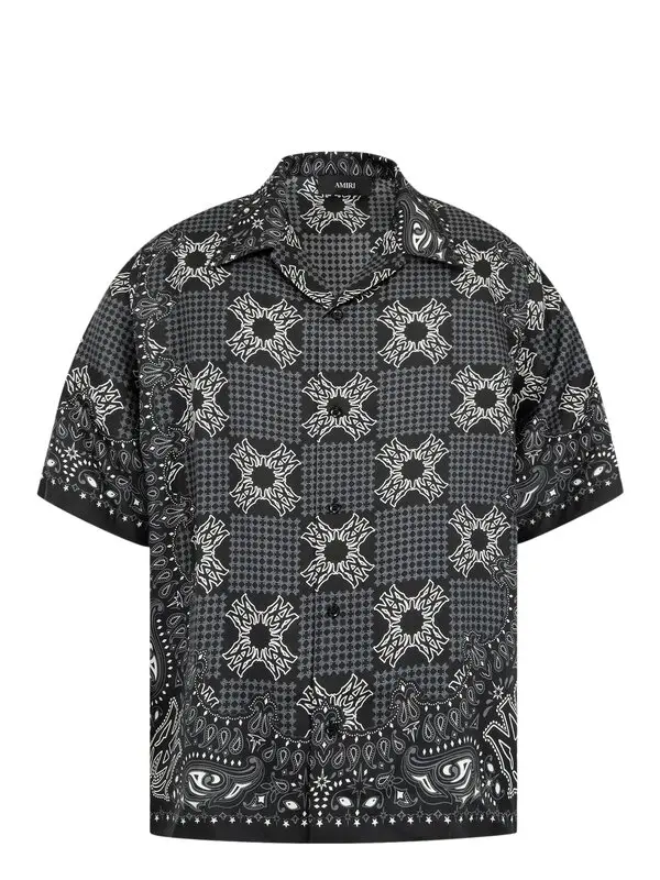 Amiri Ma Check Se Camp Shirt - Black