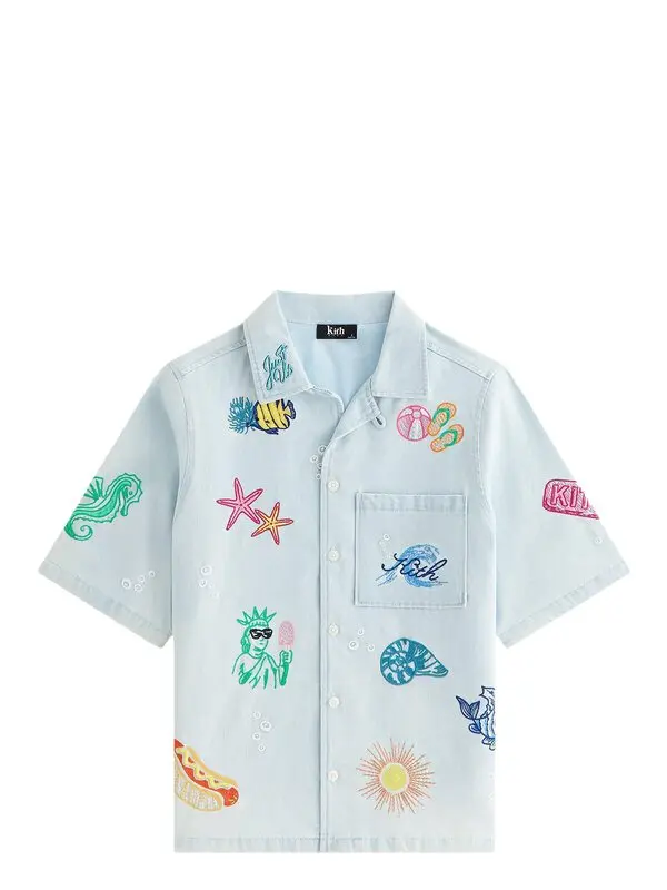 Kith Novelty Thompson Camp Shirt - Blue