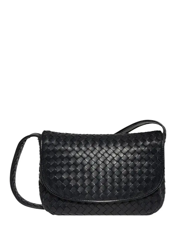 Bottega Veneta Messenger Bag 'midnight/silver - Blue