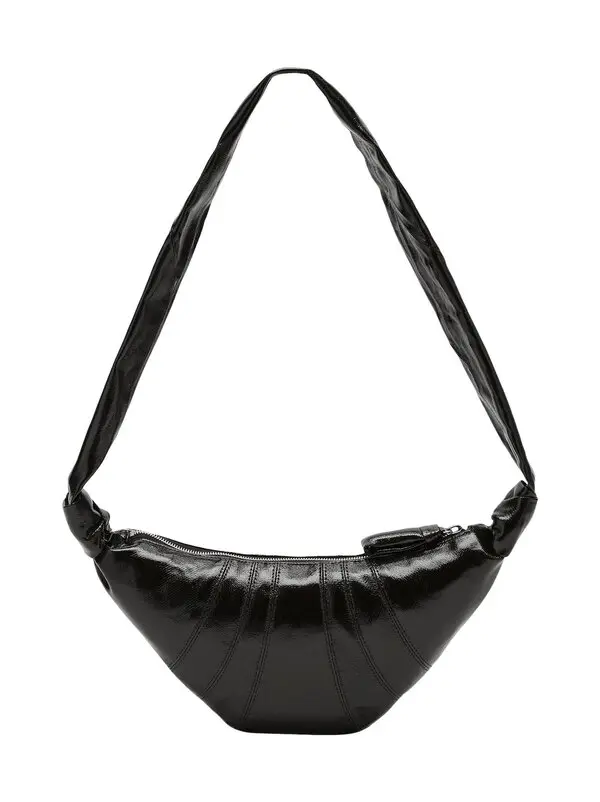 LEMAIRE Small Croissant Bag 'obsidian - Green