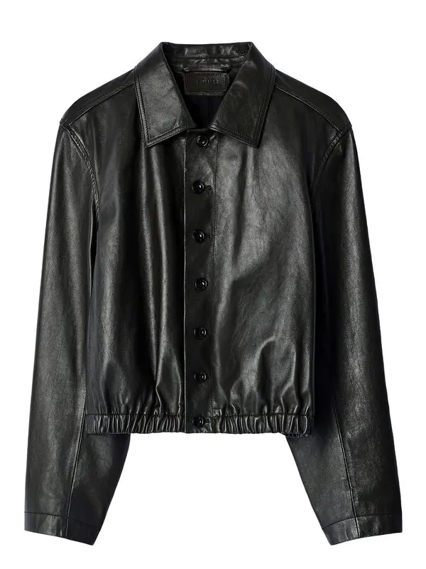 LEMAIRE Soft Leather Blouson - Brown