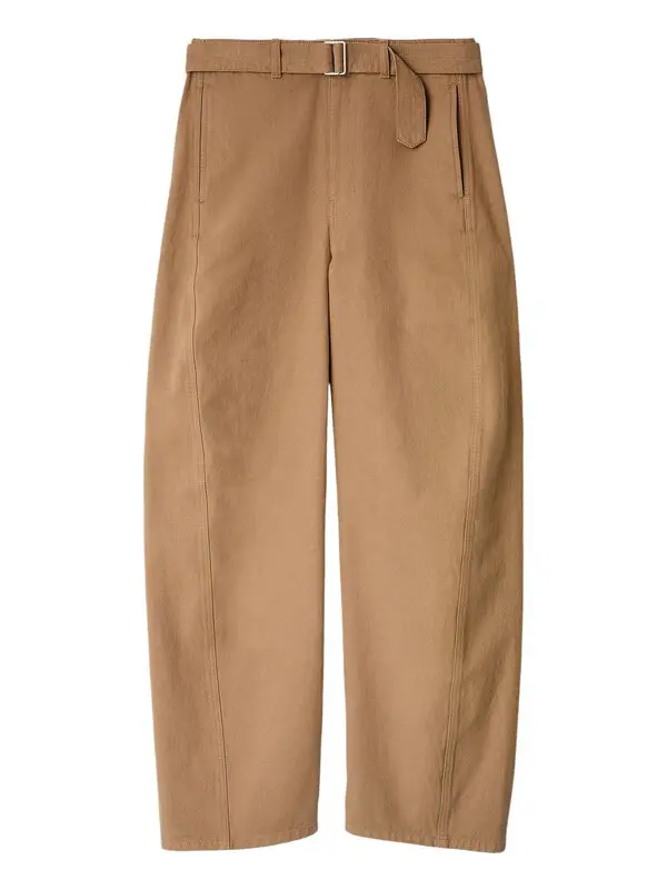 LEMAIRE Twisted Belted Pants - Brown