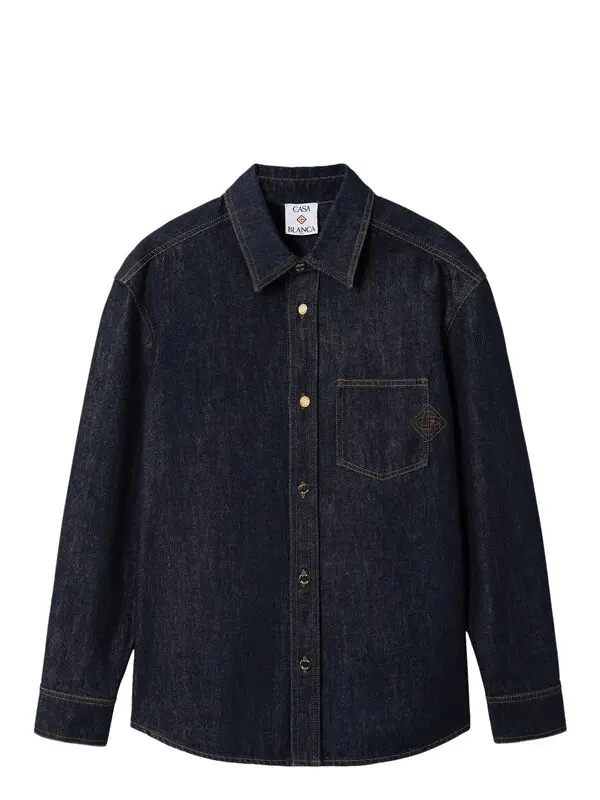 Casablanca Raw Denim Shirt - Blue