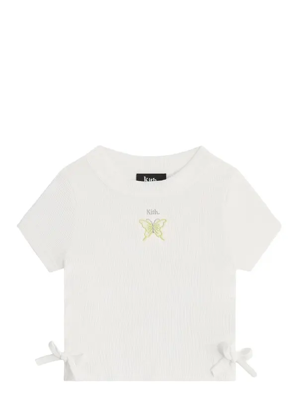Kith Mulberry Ruched Rib Tee - White