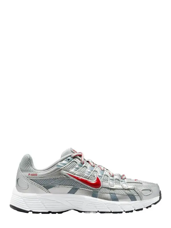 Nike P-6000 Gs 'metallic Gym Red - Silver