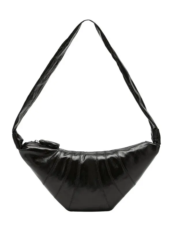 LEMAIRE Medium Croissant Bag 'obsidian - Green