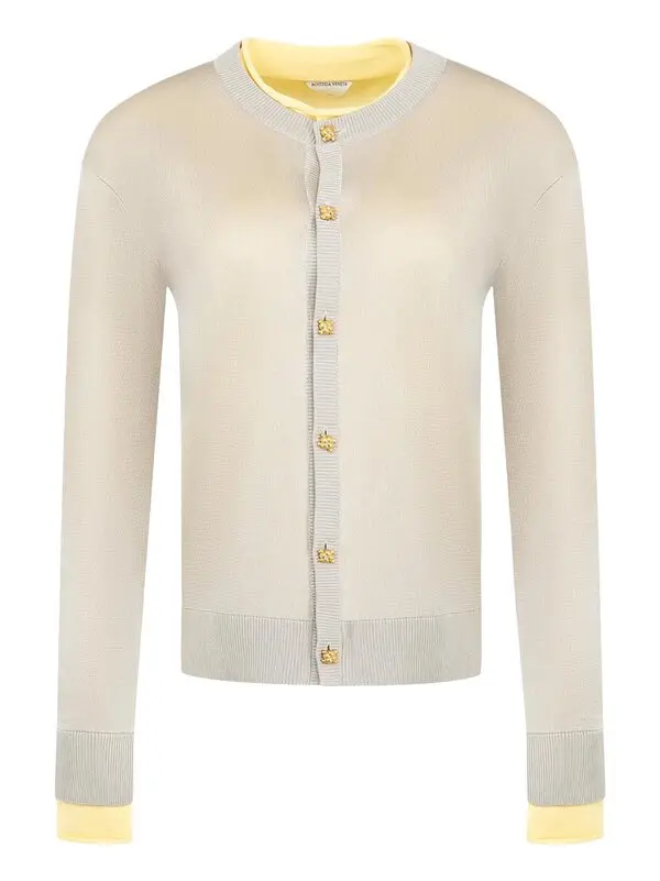Bottega Veneta Cardigan 'pearl /sherbert - Grey