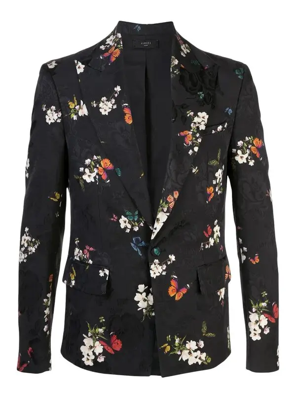 Amiri Butterfly Jacquard Blazer - Black