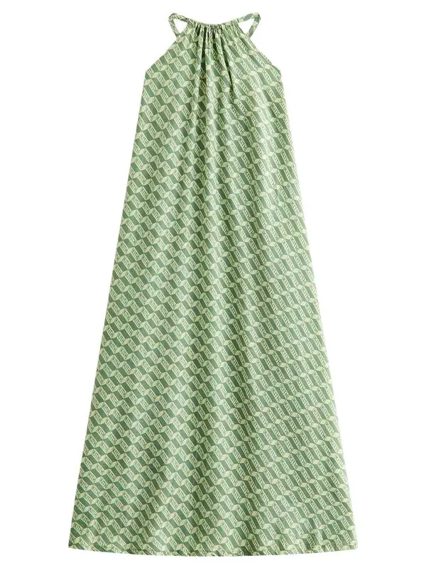 Kith Monogram Maxi Dress 'sage - Green