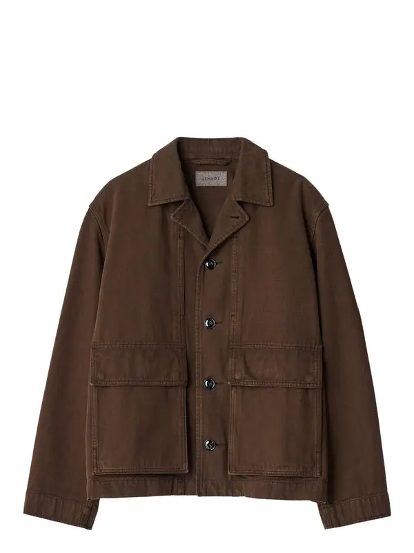 LEMAIRE Boxy Jacket 'ristretto - Brown