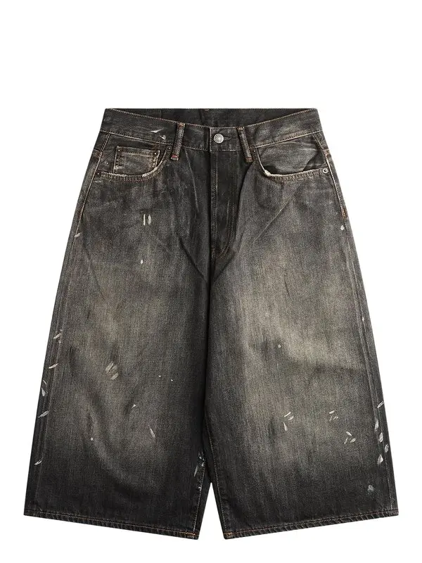 Acne Studios Casual Graphic Short - Black