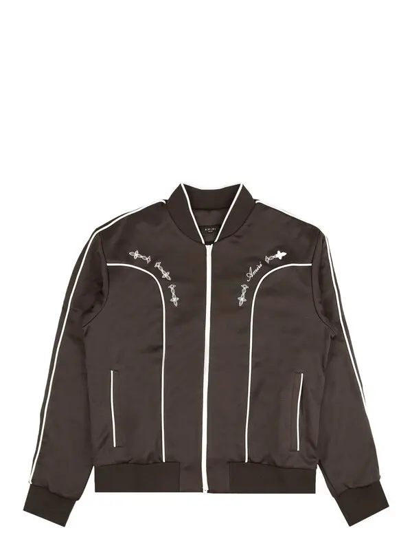 Amiri Piped Track Jacket - Black