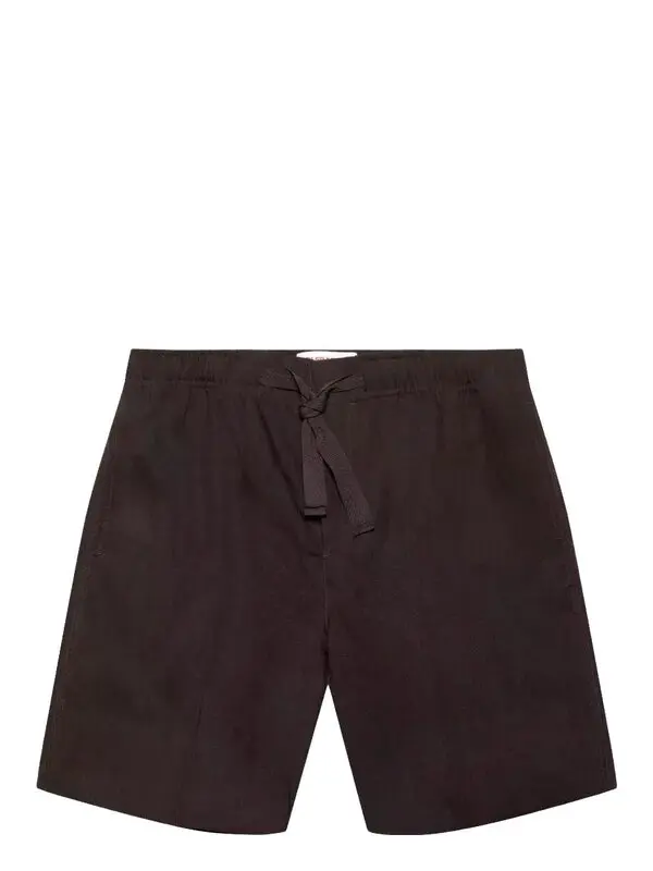 Orlebar Brown Alex Linen Deck Shorts - Brown